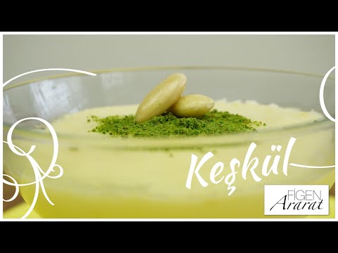 Tam Kıvamında Keşkül Tarifi/ sütlü tatlılar /Figen Ararat
