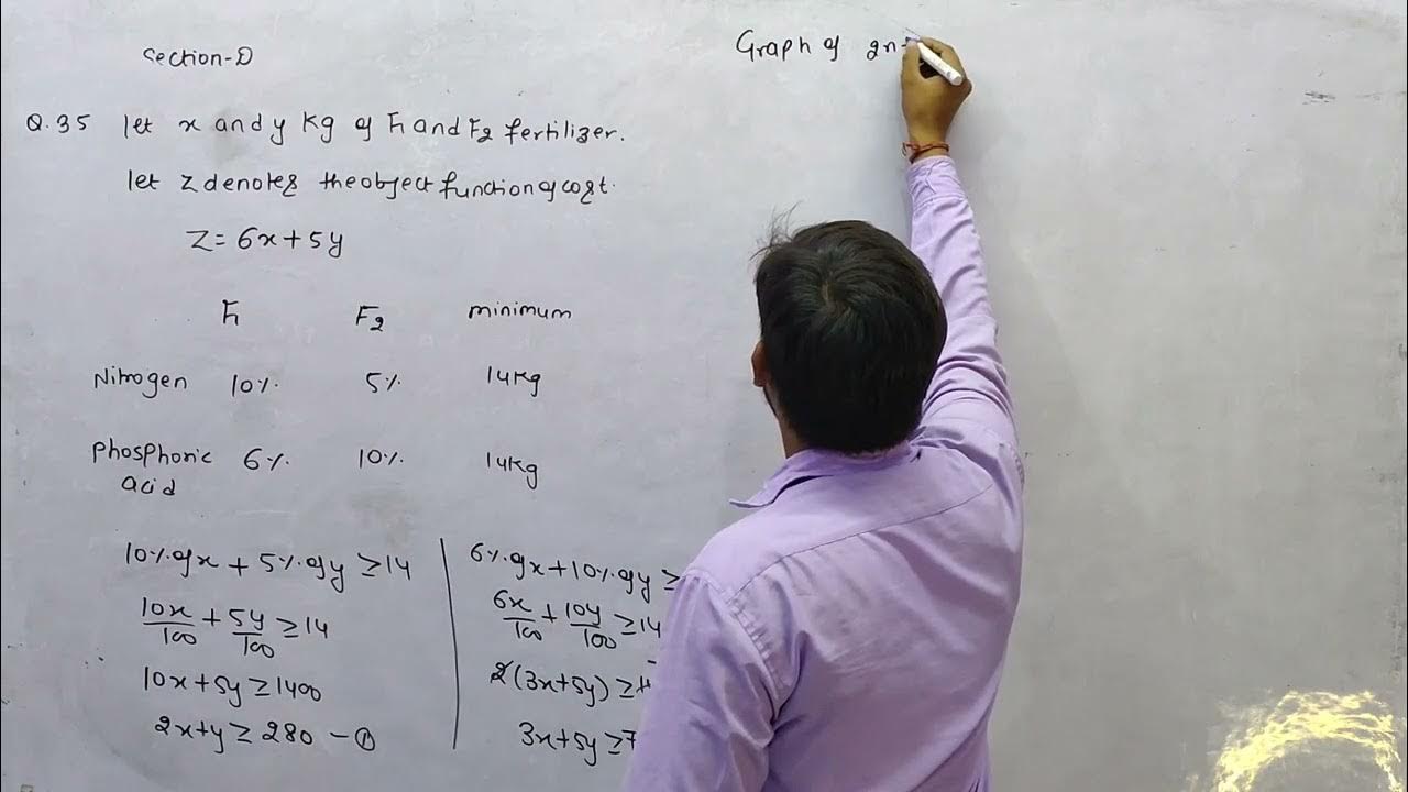 There are two types of fertilizers F1 and F2 consists of 10% nitrogen ...
