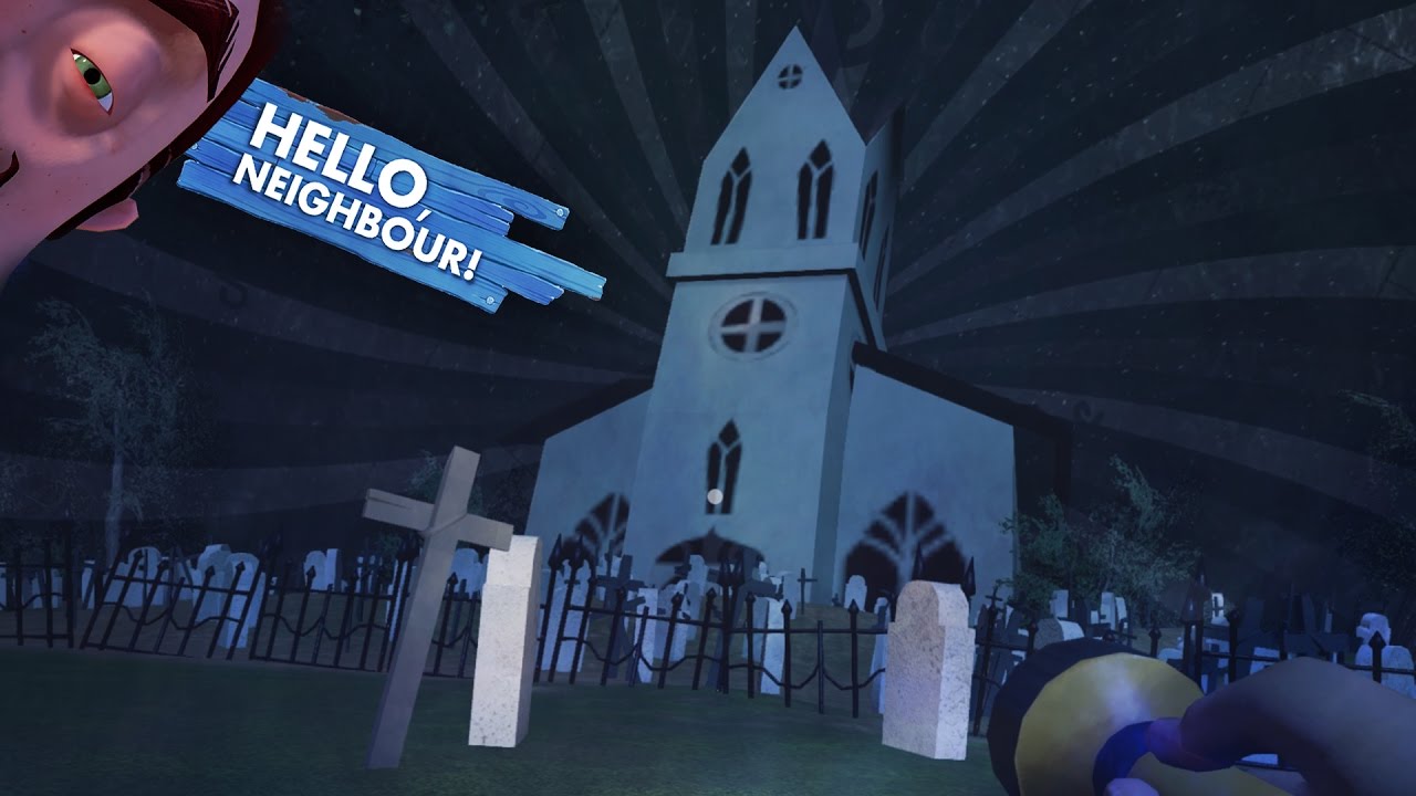 SECRET CHURCH GRAVEYARD and HIGHSCHOOL?!! (Hello Neighbor Alpha 3 ...