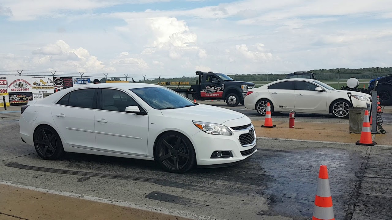 Tuned Chevrolet Malibu Turbocharged vs stock Buick Regal GS ...