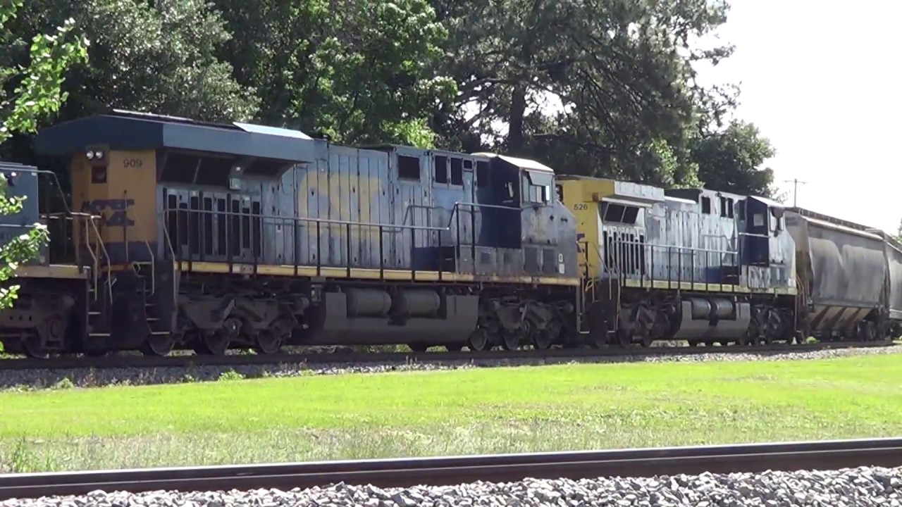 Railfanning The Hub of CSX in Hamlet NC with YN2, and SD50-2 Leaders 5 ...