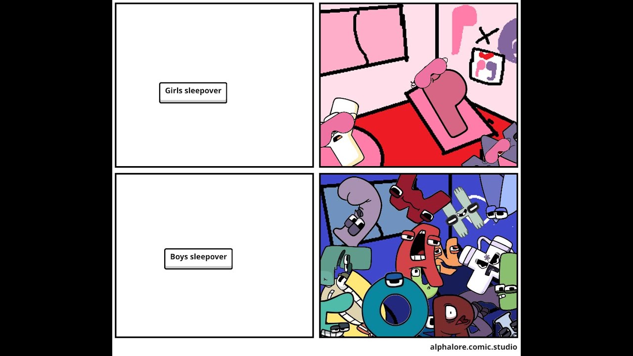 How Alphabet Lore Letters Sleep - YouTube