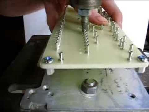 Installing Turret lugs using a Turret lug Press - YouTube