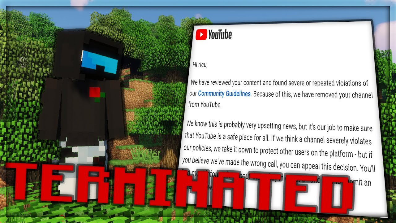 I got TERMINATED on Youtube... - YouTube
