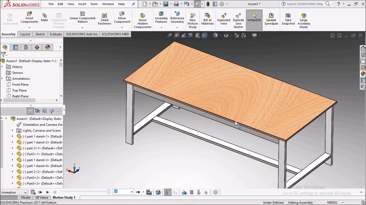 FURNITURE DESIGN IN SOLIDWORKS #engineering #technology #furniture ...