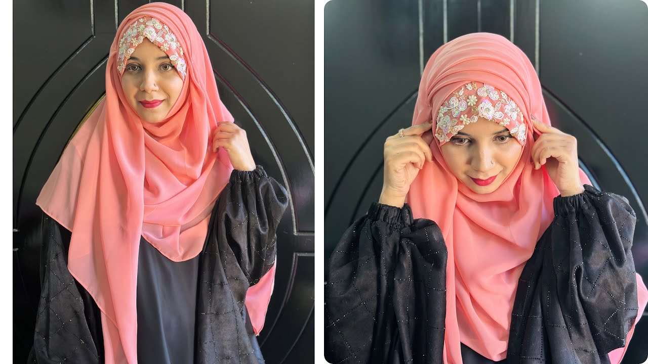 Wedding guests hijab tutorial || part -2 || aj 2 names liye hein - YouTube