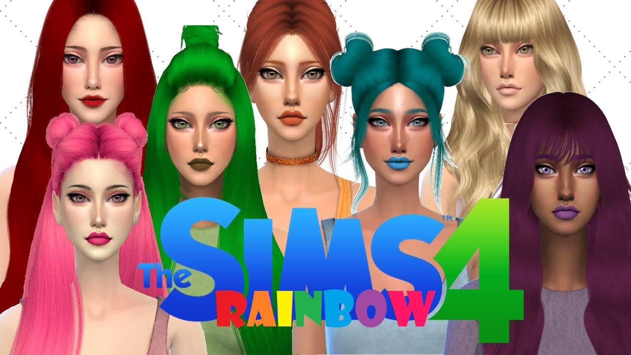 The Sims 4 Rainbow Cas - YouTube