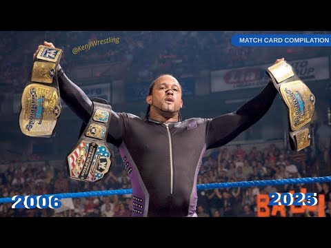 All Of MVP WWE PPV Match Card Compilation (2006-2025) With TNA & AEW ...