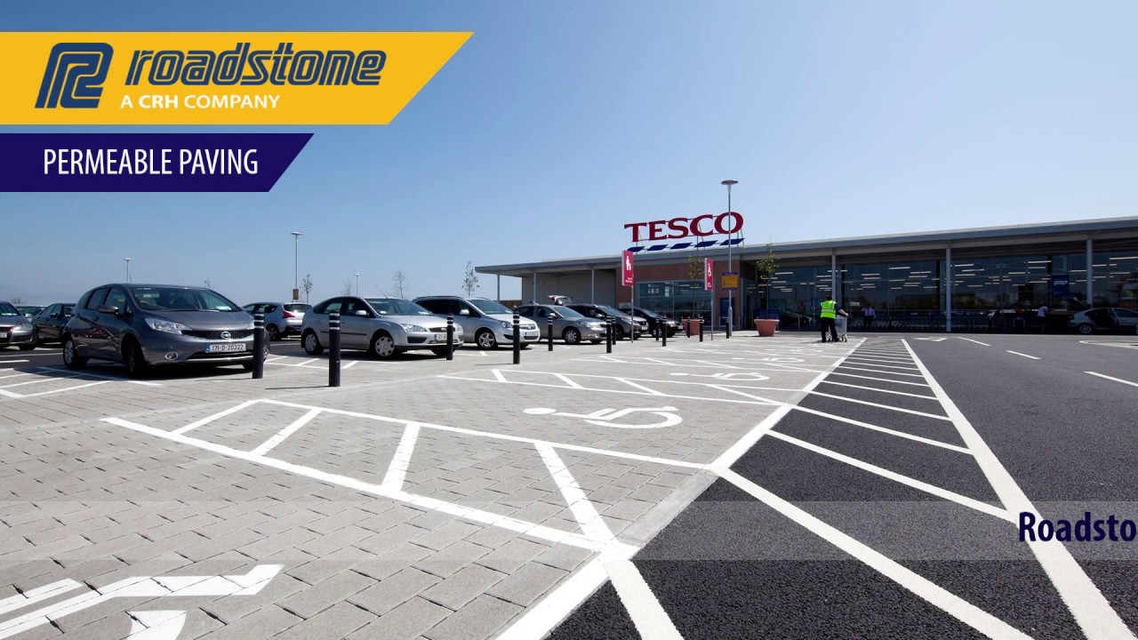 Roadstone Permeable Paving - YouTube