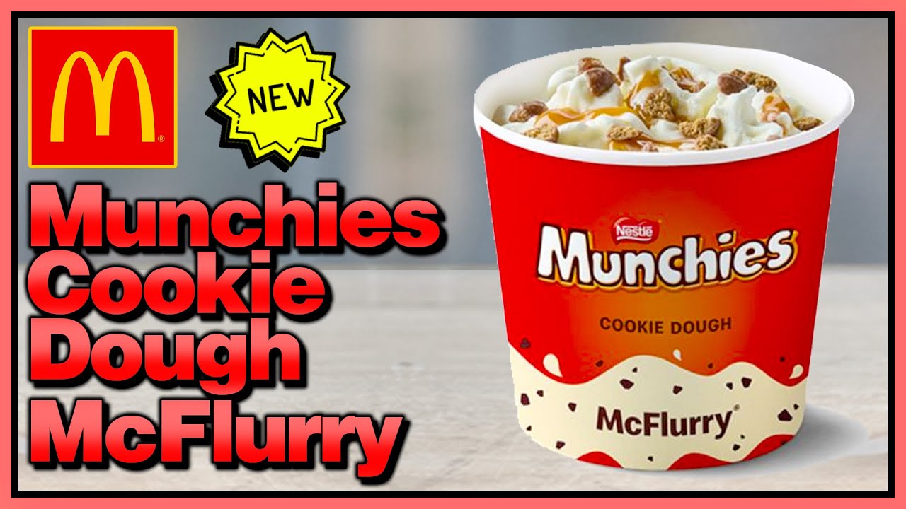 McDonald's Munchies Cookie Dough McFlurry Review - YouTube