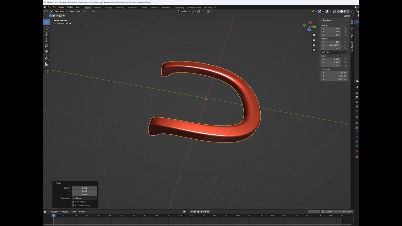 Blender Modeling Belt Buckle - YouTube