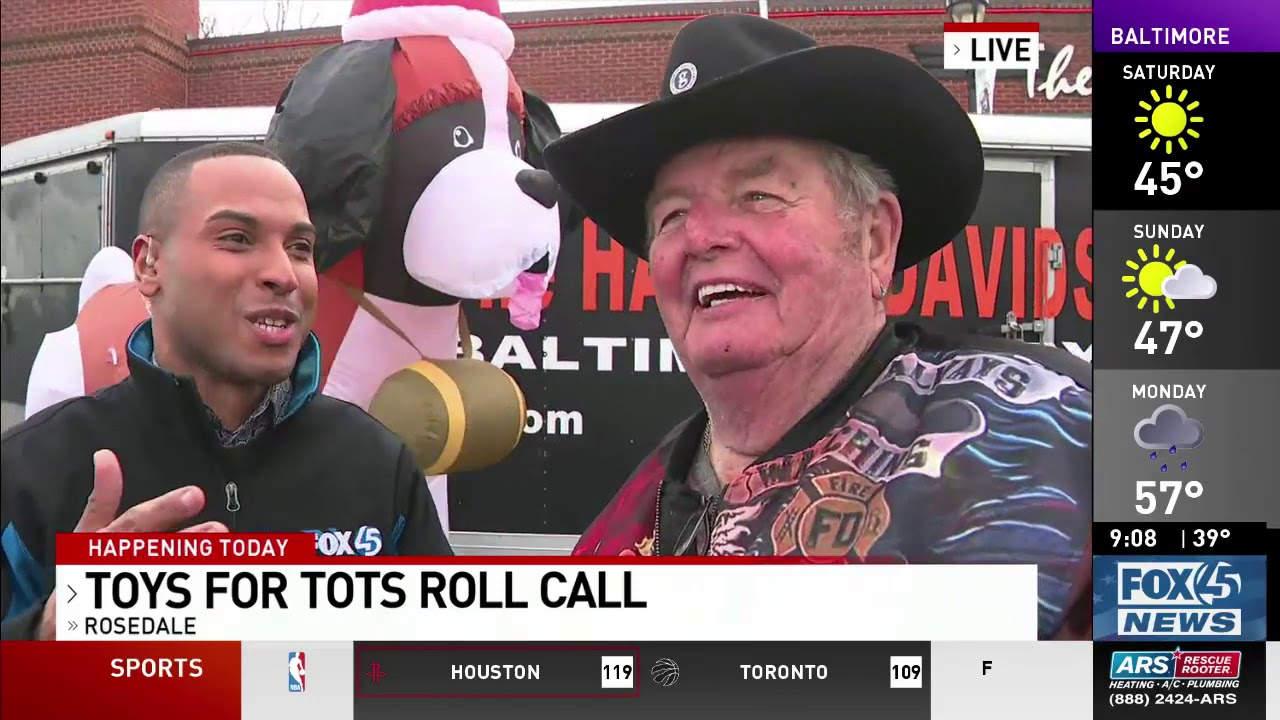 FOX45 Morning News Toys for Tots Roll Call with Elijah Westbrook - YouTube