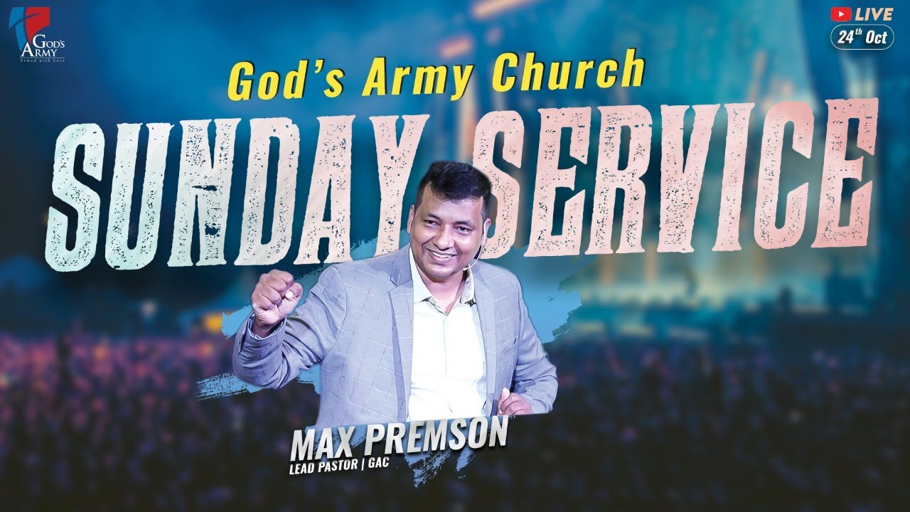 🔴 LIVE Sunday Service | God's Army Church | October 24, 2021 | Ps Max ...