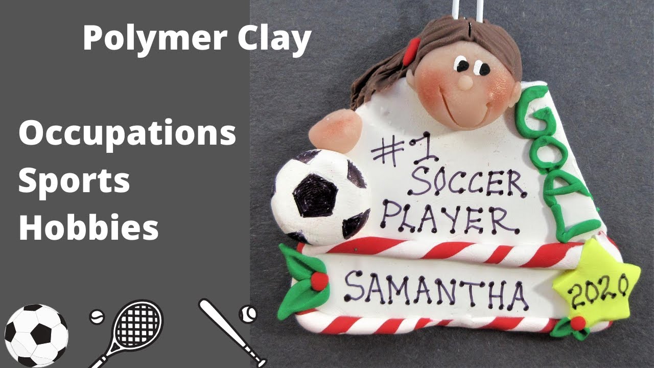 Polymer Clay Sports,Hobbies and Occupations - YouTube