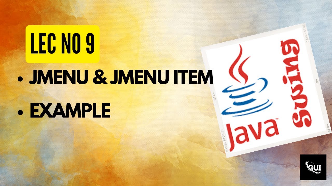 JFrame Java || Menu & MenuItem Concept | Lecture #9 - YouTube