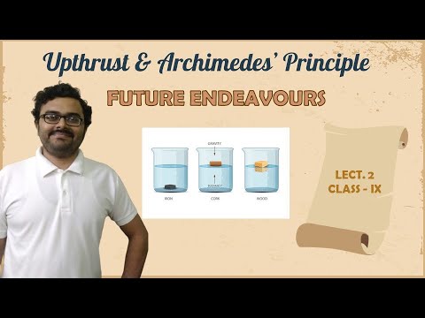 LECT. 2: UPTHRUST AND ARCHIMEDES' PRINCIPLE(CLASS 9) #physics - YouTube