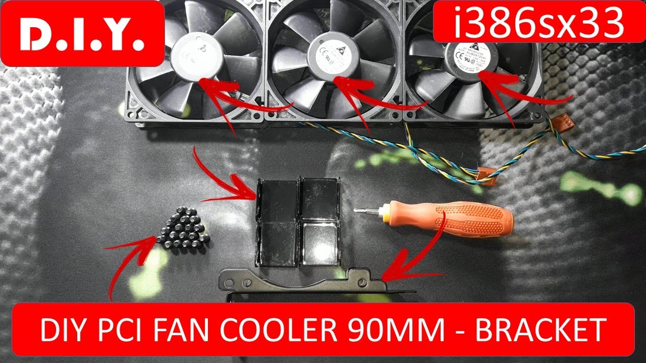 DIY PCI FAN COOLER 90MM - BRACKET - YouTube