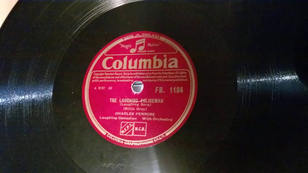 The Laughing Policeman ~ Charles Penrose ~ Columbia 78rpm ~ Dual 1215 ...