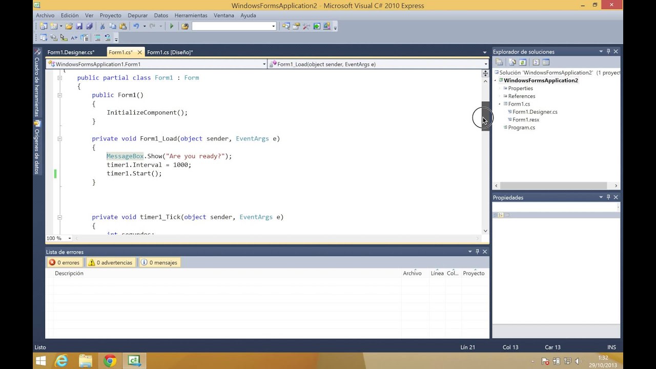 Windows Forms-Timer - YouTube
