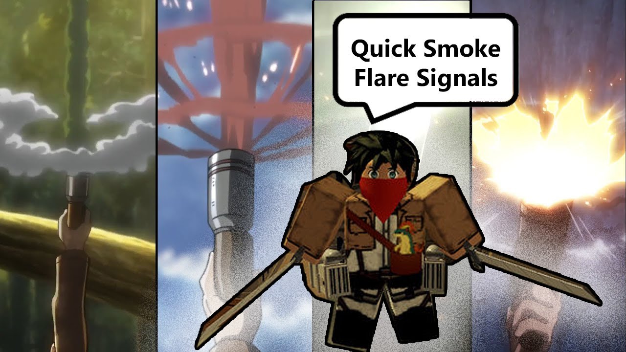 How to use Smoke Flare Signals in Attack on Titan Downfall | Roblox ...