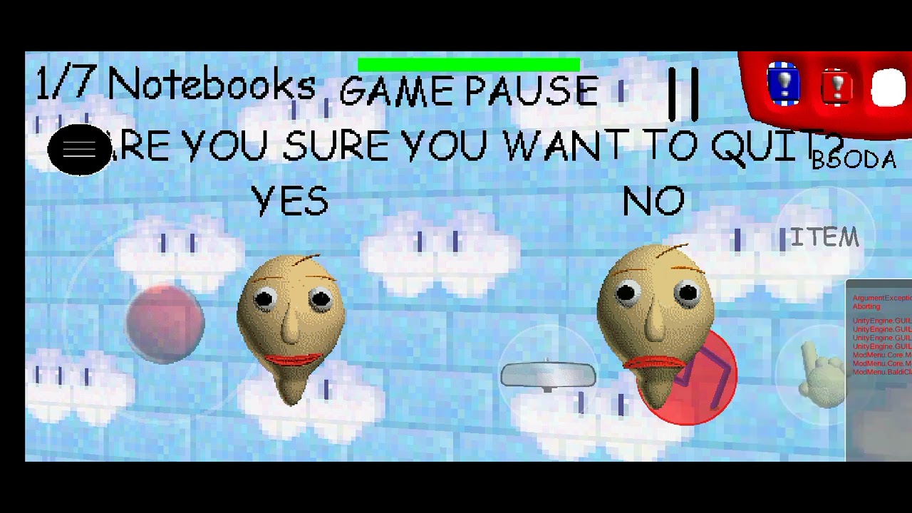 Baldi's Basics 64 Gameplay (With Mod Menu) - YouTube