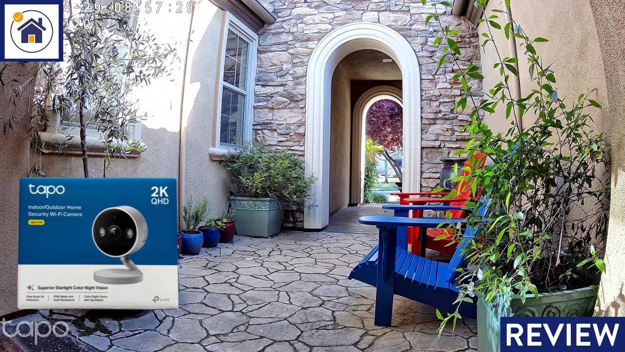 REVIEW TP-Link Tapo C120 2K Indoor/Outdoor Camera Color Night Vision ...
