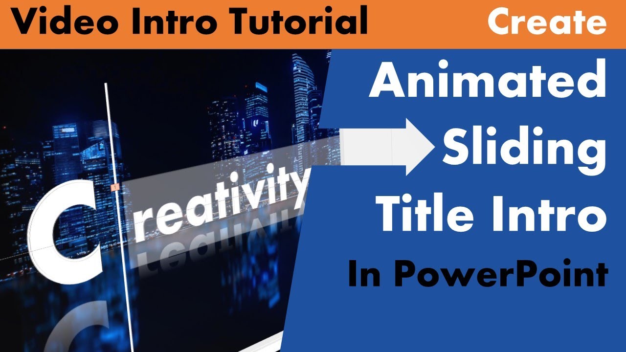 Create Animated Sliding Title Intro In PowerPoint - YouTube