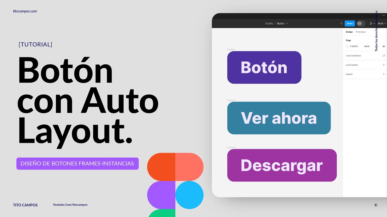 Crear Botón con Ajuste Automático o Auto Layout en Figma – Tutorial paso a paso. - YouTube