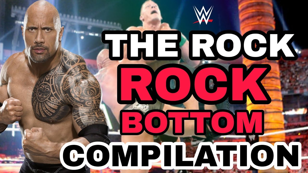 WWE - The Rock Rock Bottom Compilation - YouTube