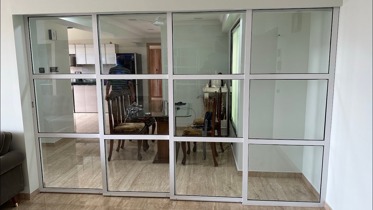 Aluminium Sliding Door 3 Moveable And One Fix - YouTube