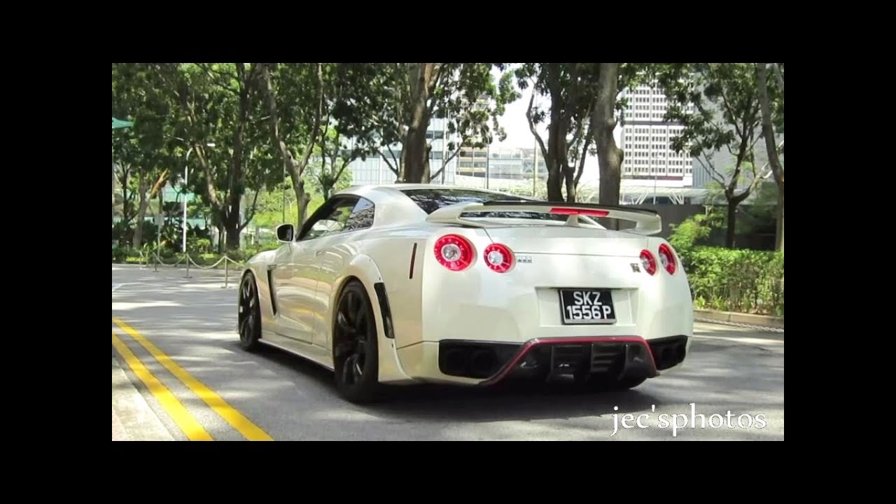 HKS Nissan GT-R R35 - Arrival, REV and LOUD ACCELERATION! - YouTube