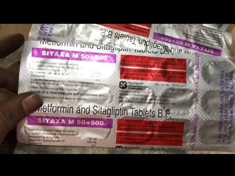 Sitaxa M 50/500 tablet uses in Hindi ||sitagliptin and Metformin Tablet ...