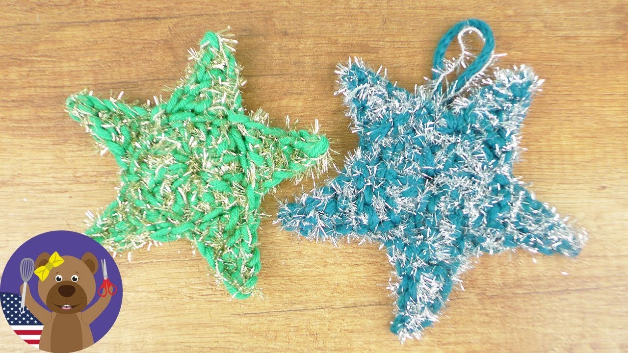 Christmas Star out of WOOL | Glitter Star DIY | Creative Bubble Wool ...