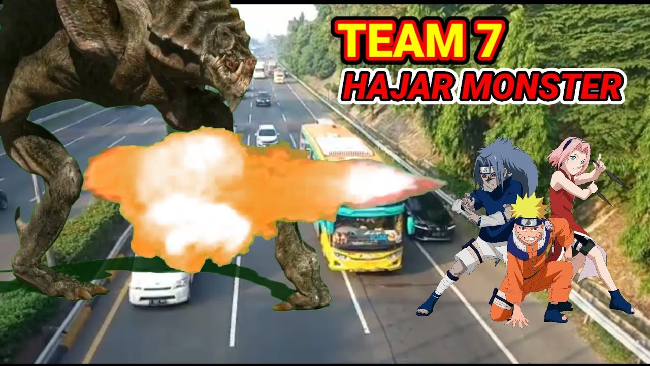 TEAM 7 DARI KONOHA HAJAR MONSTER, CACING RAKSASA DITEMBAK DRONE INTEL ...