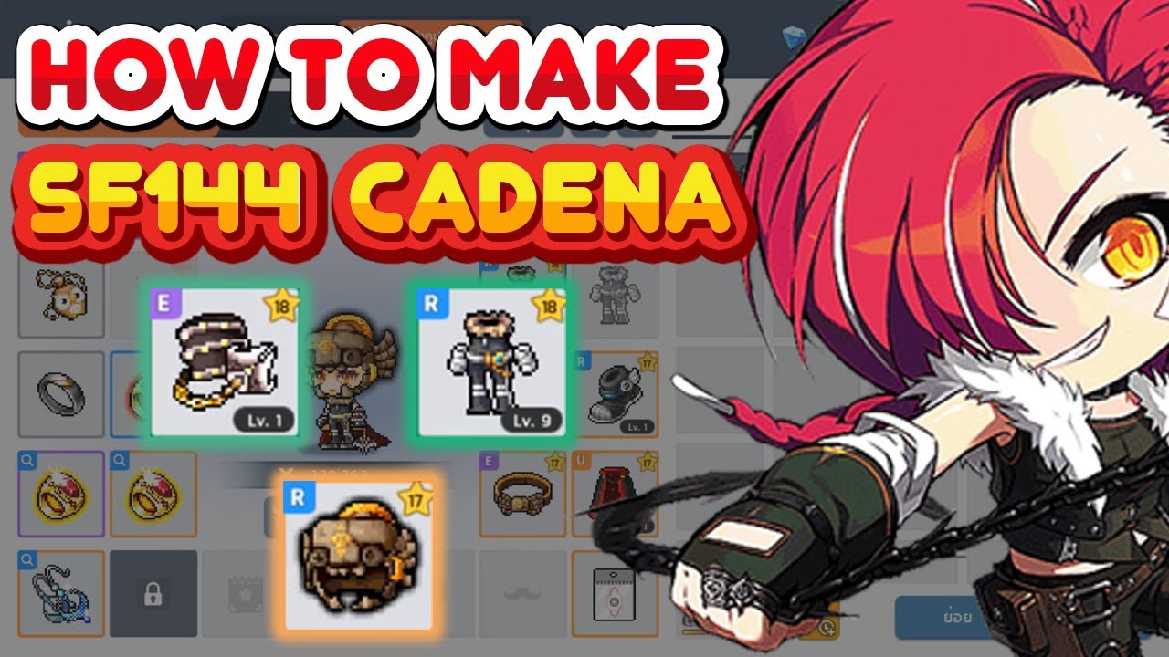 ็How to Make SF144 Cadena - MapleStory M - YouTube
