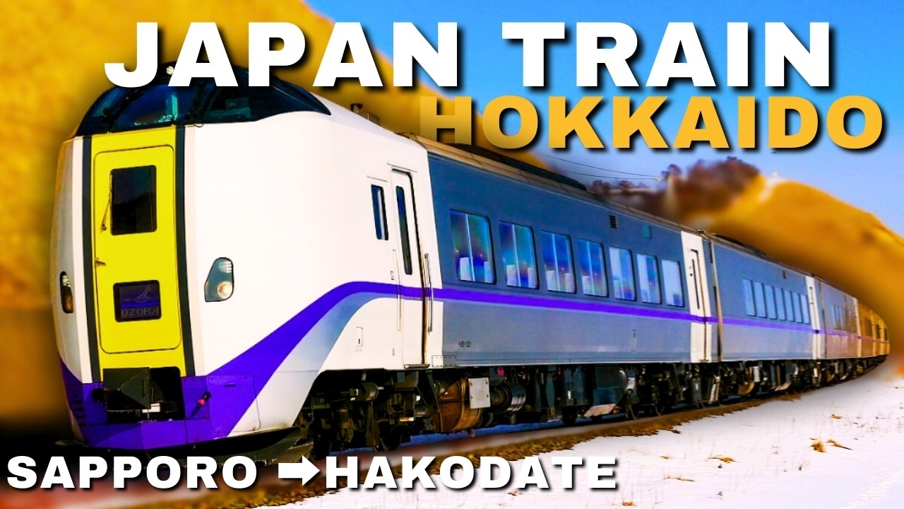 Relaxing Train Ride in Japan with Winter Snow - Hokkaido Sapporo using ...