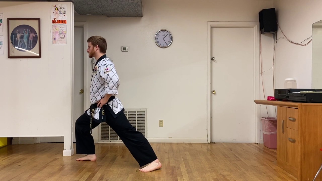 Basic Taekwondo Stances - YouTube