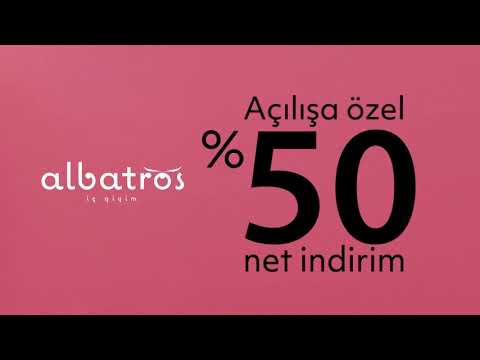 İçiniz rahat etsin. Açılışa özel net %50 indirim Albatros İçGiyim’de. Tunalı. Ankara.