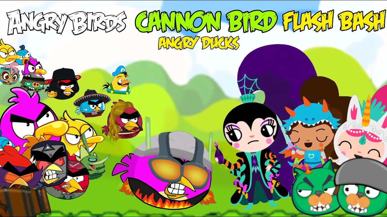 Angry Duck Cannon Angry Birds Cannon Bird Flash Bash - YouTube