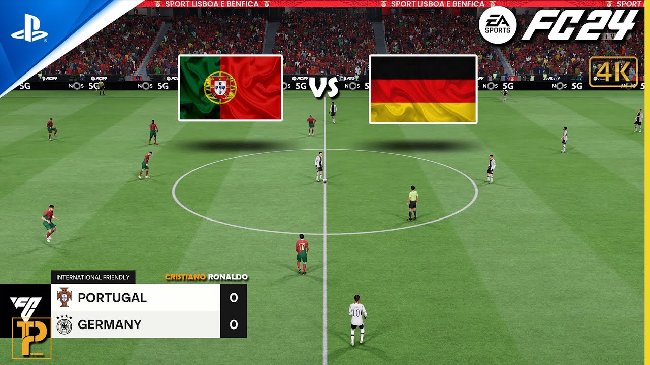 EA SPORTS FC 24 - Ronaldo vs Sane - Portugal vs Germany - PS4 Pro ...