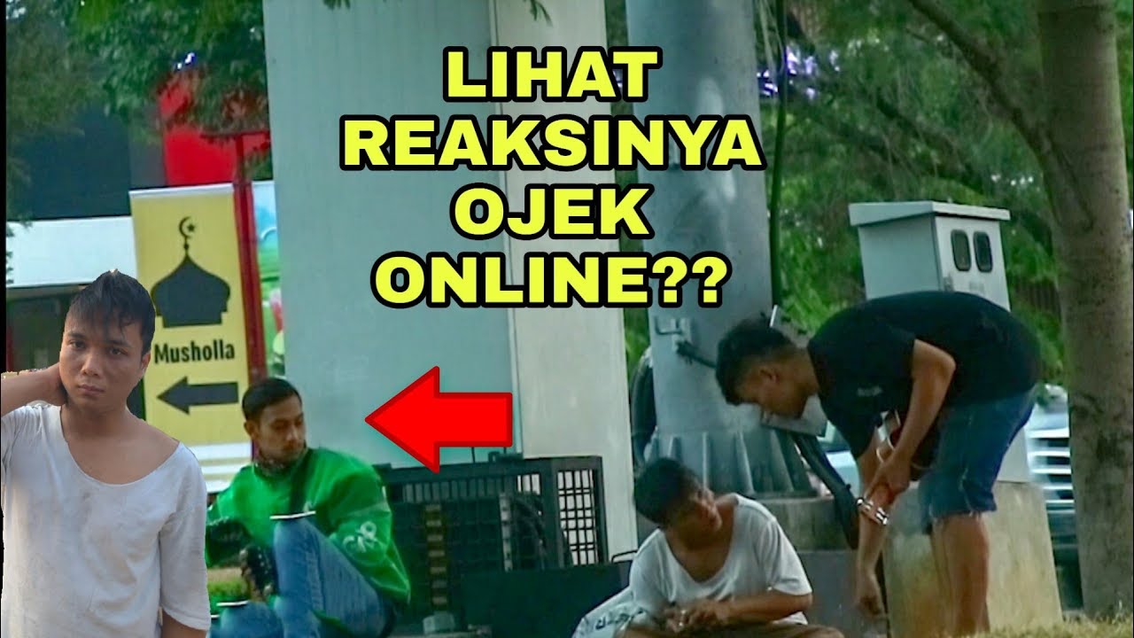 REAKSI OJOL MELIHAT GEMBEL DIPALAK PREMAN AUTO PANIK|Sosial Eksperimen Indonesia - YouTube