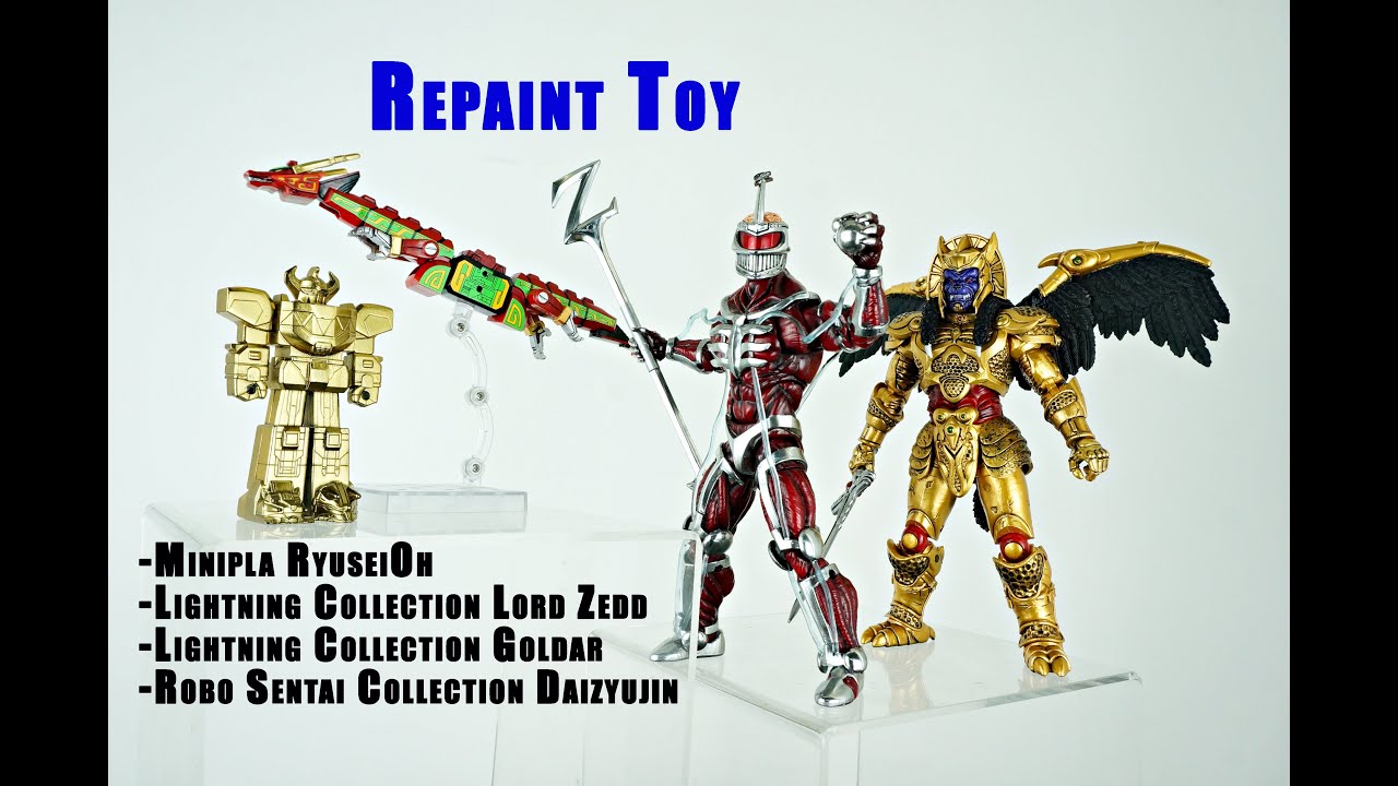 Repaint : Minpla RyuseiOh , Robo Sentai Collection Daizyujin , LC ...