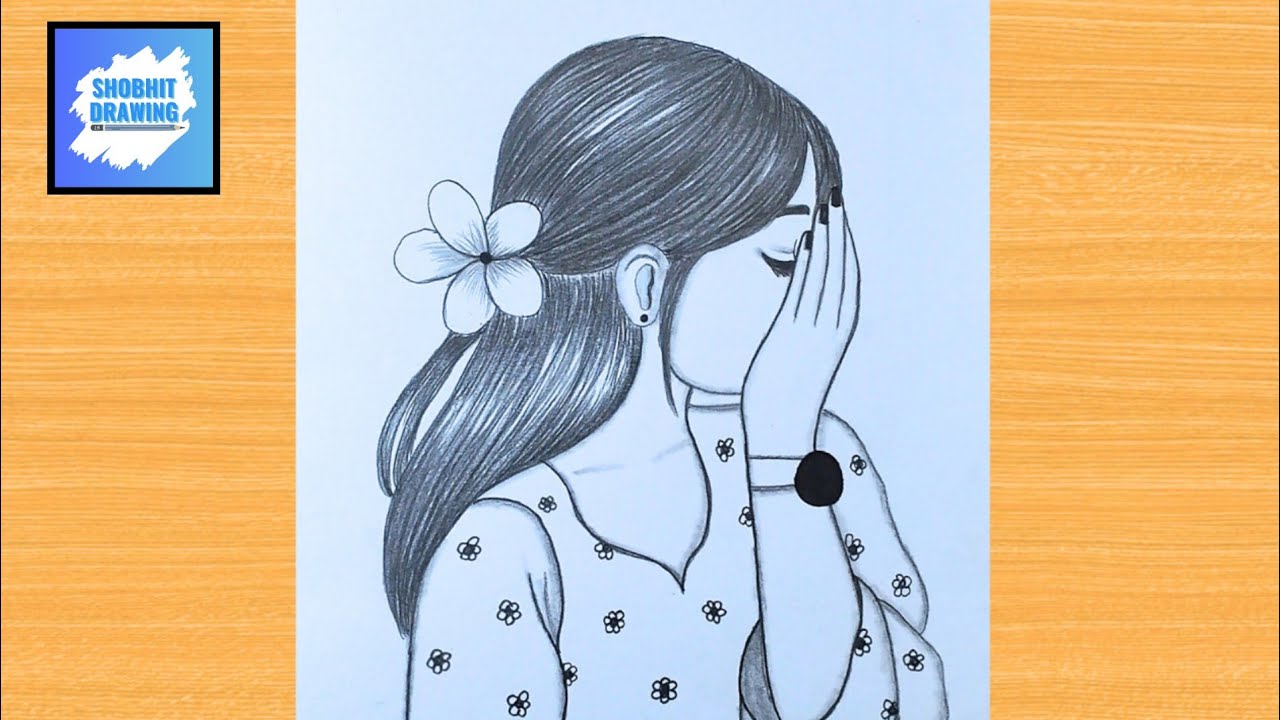 How to draw Hidden face - step by step || Pencil Sketch for beginners ...