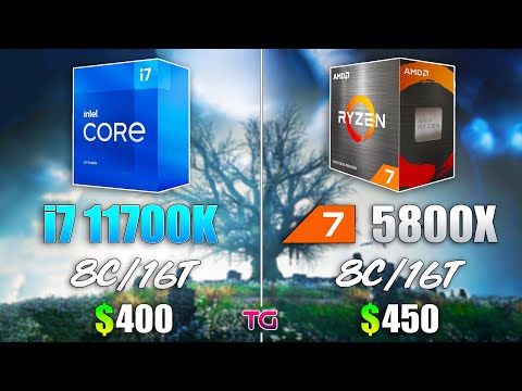 Core i7 11700K vs Ryzen 7 5800X - Test in 8 Games