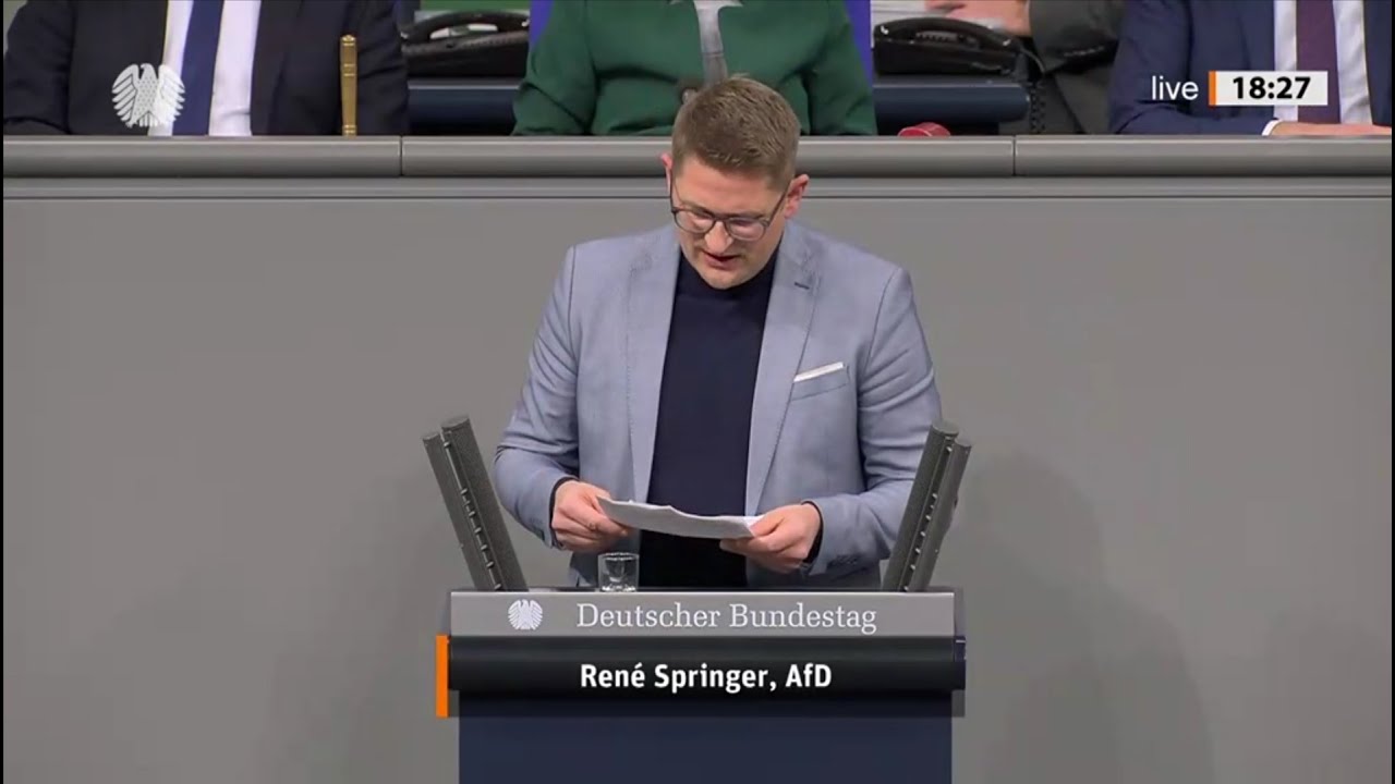 AKTUELL : REDE RENÉ SPRINGER ( AFD ) AM 30.NOVEMBER IM DEUTSCHEN ...