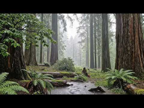 4K / ORMANDA SAĞANAK YAĞMUR YAĞIŞI / ODAKLANMA SESİ / YAĞMUR SESİ / RAHAT UYKU / RAIN SOUND