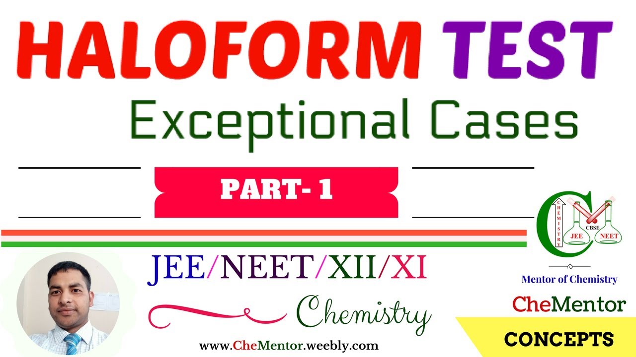 Haloform/Iodoform Test I EXCEPTIONS I Part-1 - YouTube