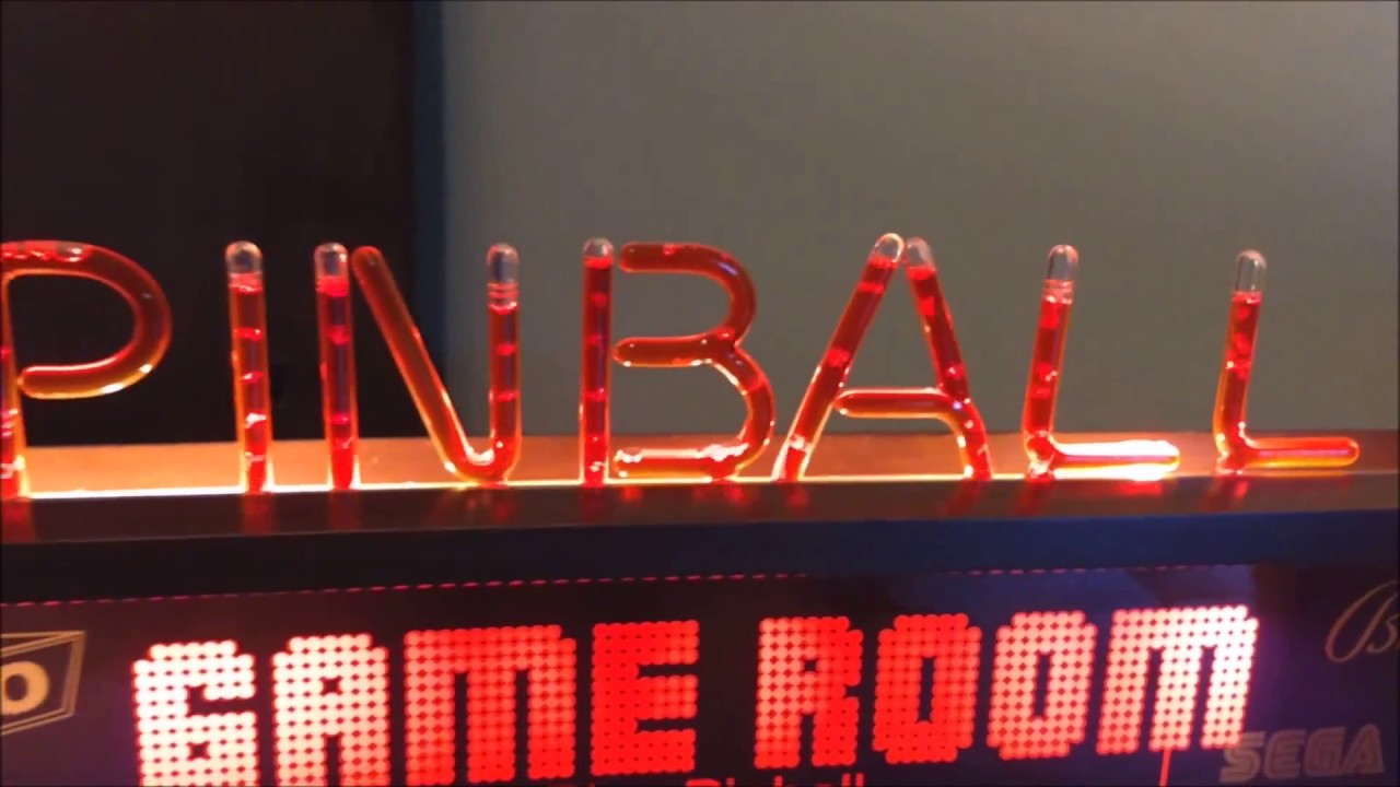 sign pinball , tube bubbler - YouTube