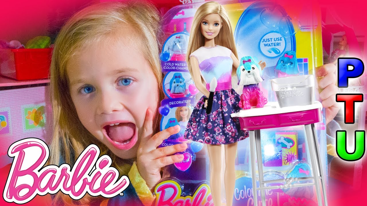BARBIE COLOR ME CUTE NEW 2015 DOLL Collection UNBOXING playtime Opening ...