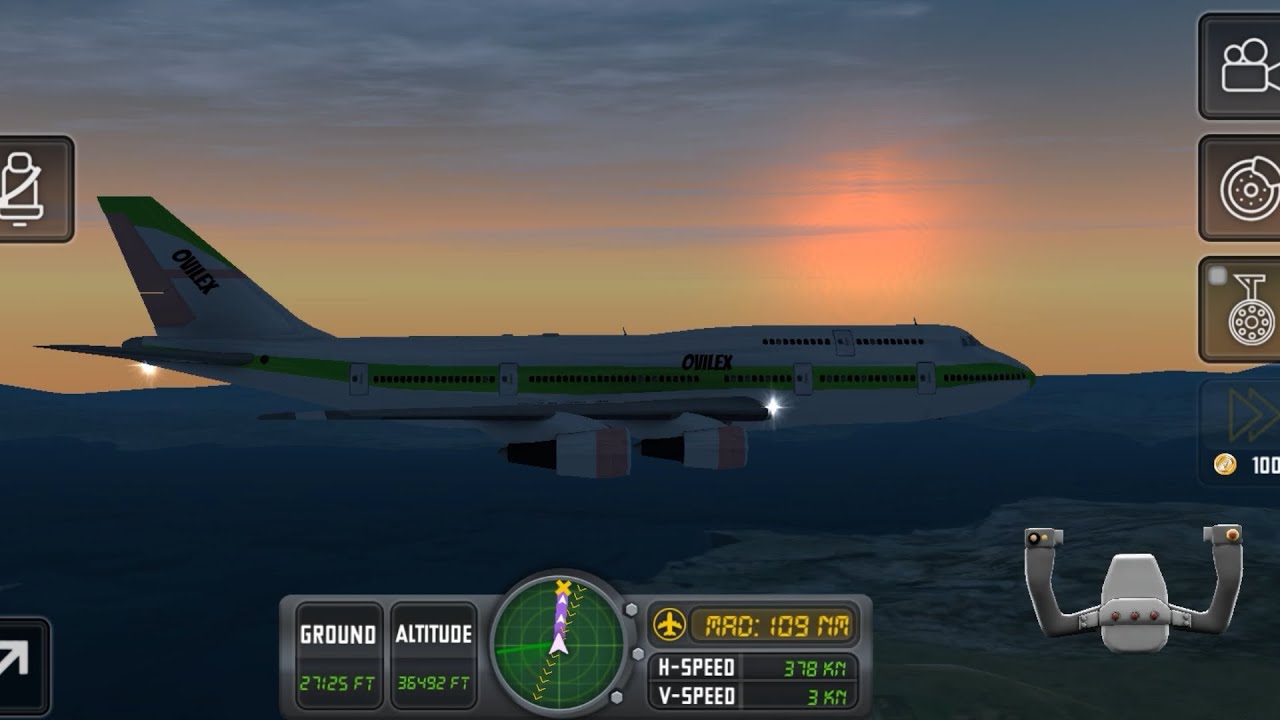 Sim flight -Boing 747-#013-Rome to Madrid (Android Gameplay) NTSFLIGHT - YouTube